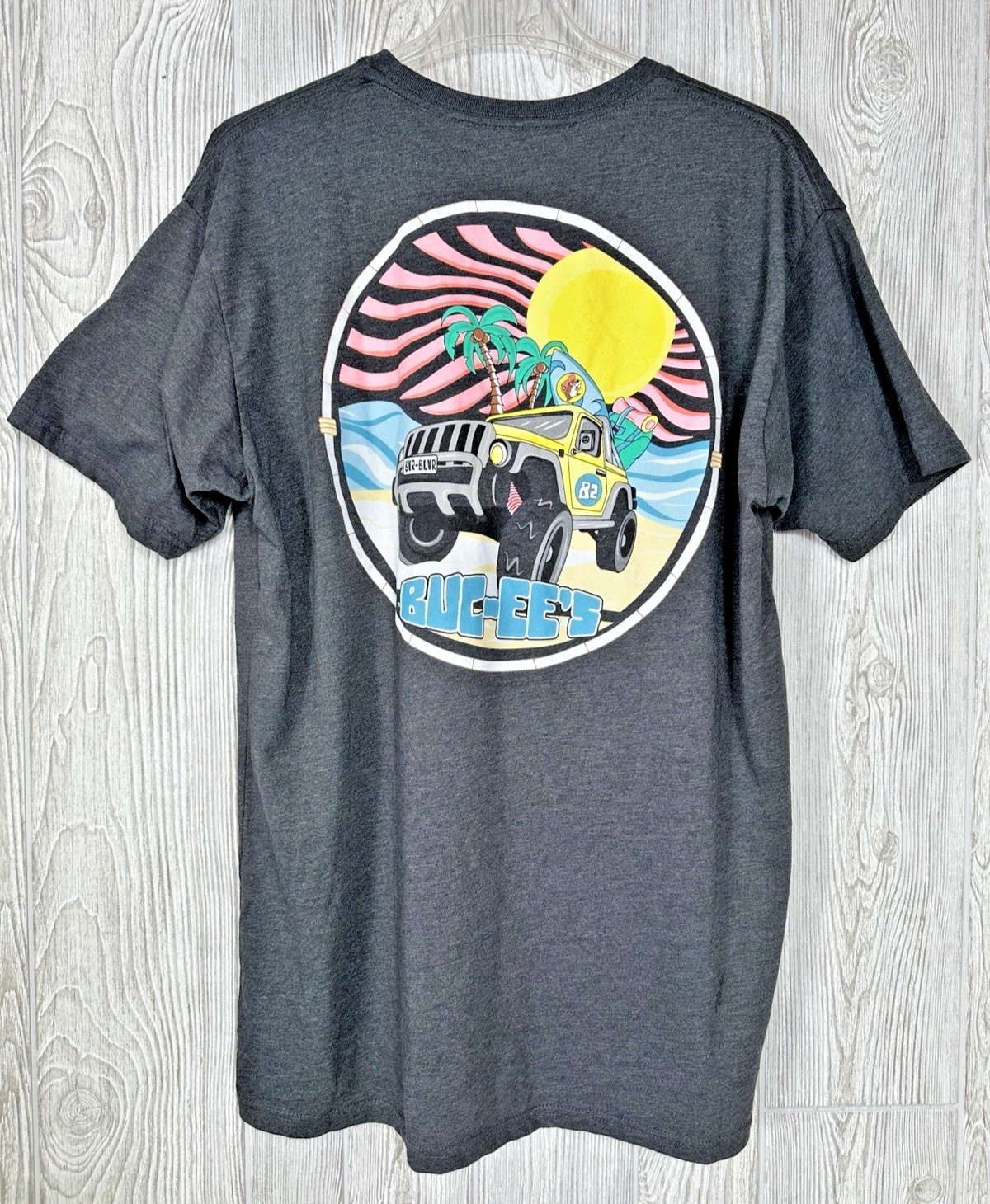 Buc-ee's Graphic Beaver Believer Charcoal Gray T Shir… - Gem