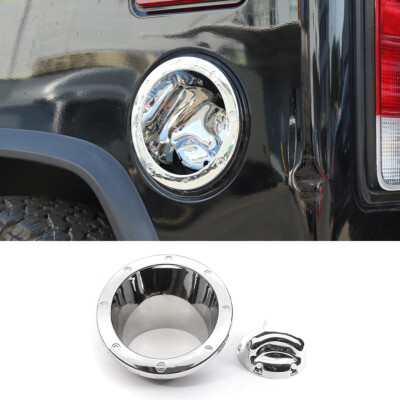 Fuel Door Bezel Gas Tank Cover Moulding Trim Chrome Cap For Hummer H2 ...
