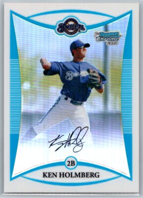 2008 Bowman #BCP102 Ken Holmberg Chrome Prospects Refractor #/599 | eBay