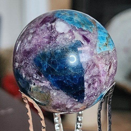 Small Man Made Sphere Of Sunstone, Apatite, And Amethyst 2" - USA | eBay