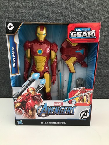 Iron Man Avengers Marvel Titan Hero Series Blast Gear Action Figure 12 ...