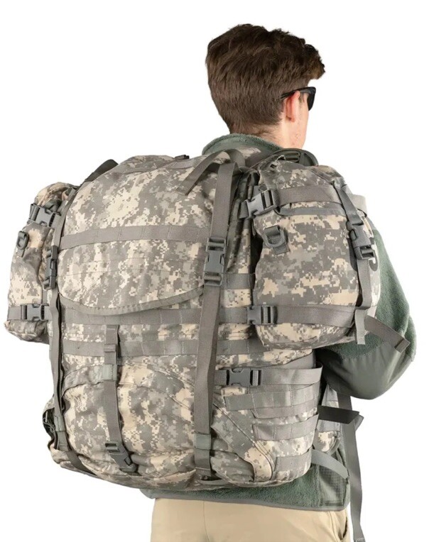 US Military ACU MOLLE II LARGE RUCKSACK BACKPACK - COMPLETE KIT - ARMY ...