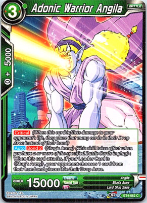 Adonic Warrior Angila BT4-062 C Dragon Ball Super Light Play | eBay