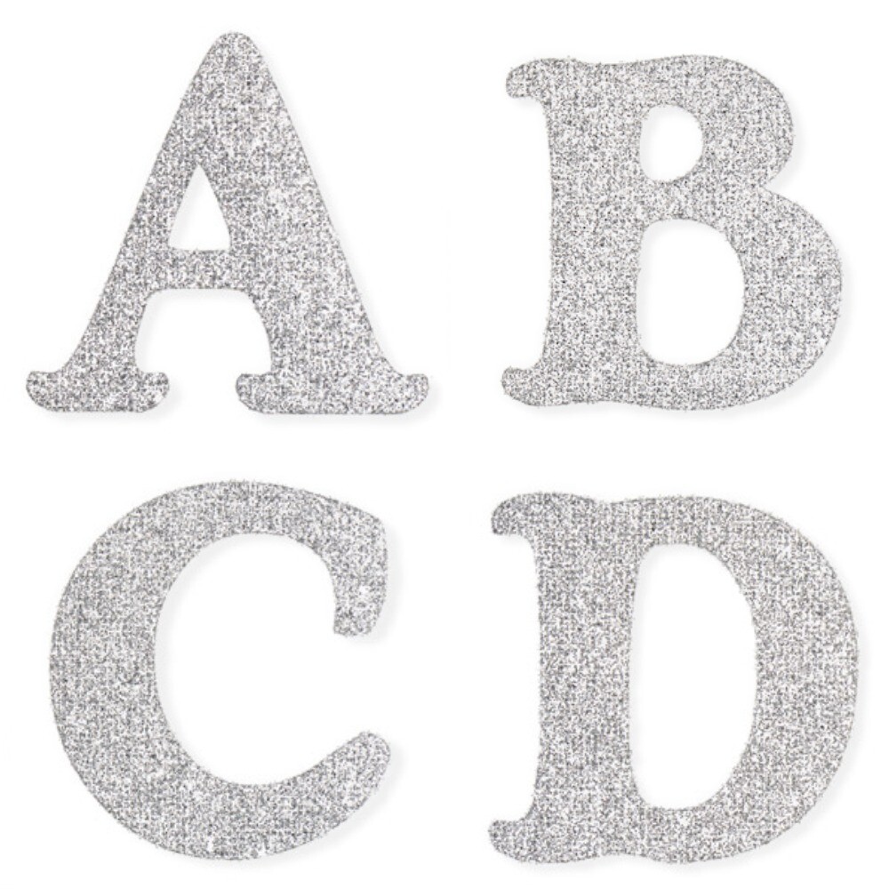 The Letter A In Glitter New Year Glitter Letter Banner 3.65m | Party