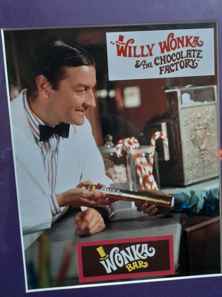 STUNNING Original Aubrey Woods Signed Autograph Framed Display - Willy Wonka | eBay