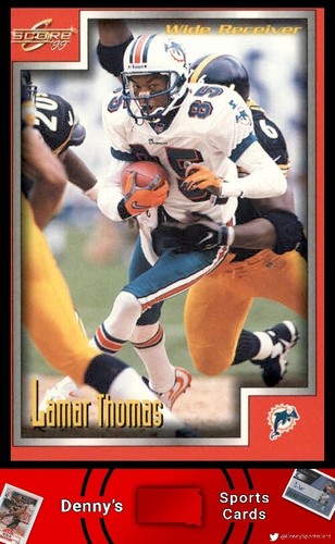 1999 Score #155 Lamar Thomas Miami Dolphins Football Card | eBay