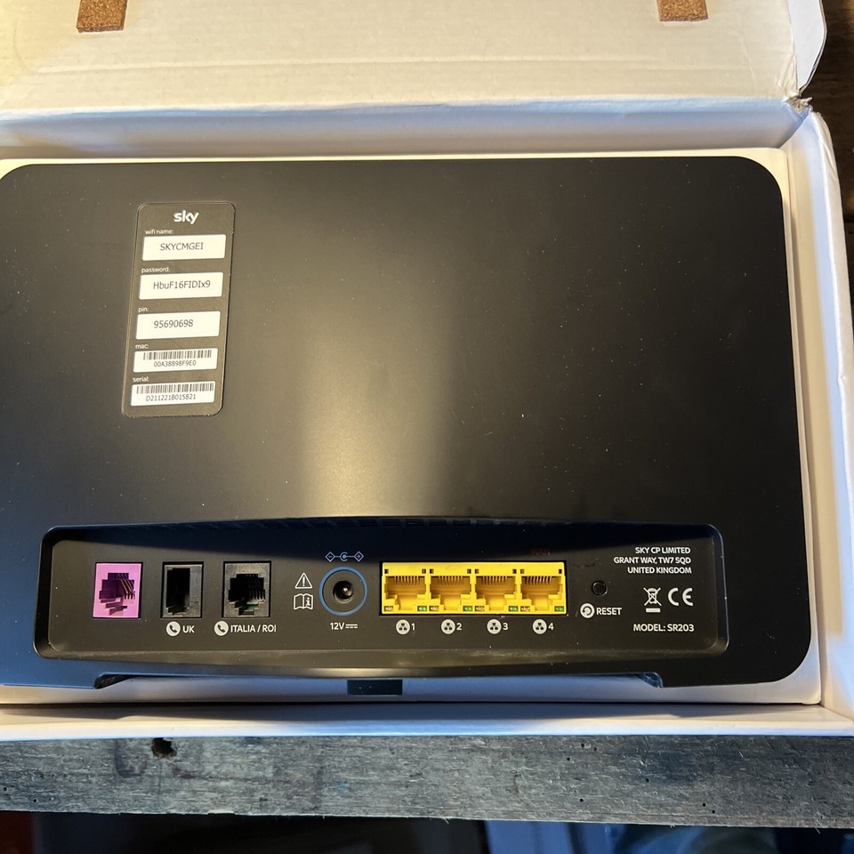 Sky Broadband Q Router Hub 4.2 SR203 Latest Model | eBay UK
