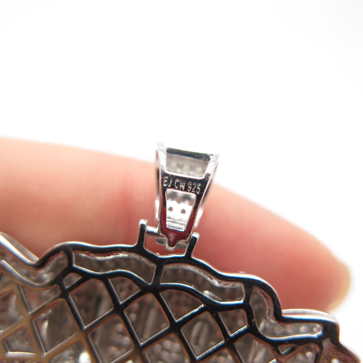 925 Sterling Silver C Z Hand & Money Pendant | eBay