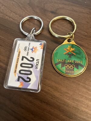 Lot Of 2 Salt Lake City Utah Winter Olympics 2002 Key Chains | eBay