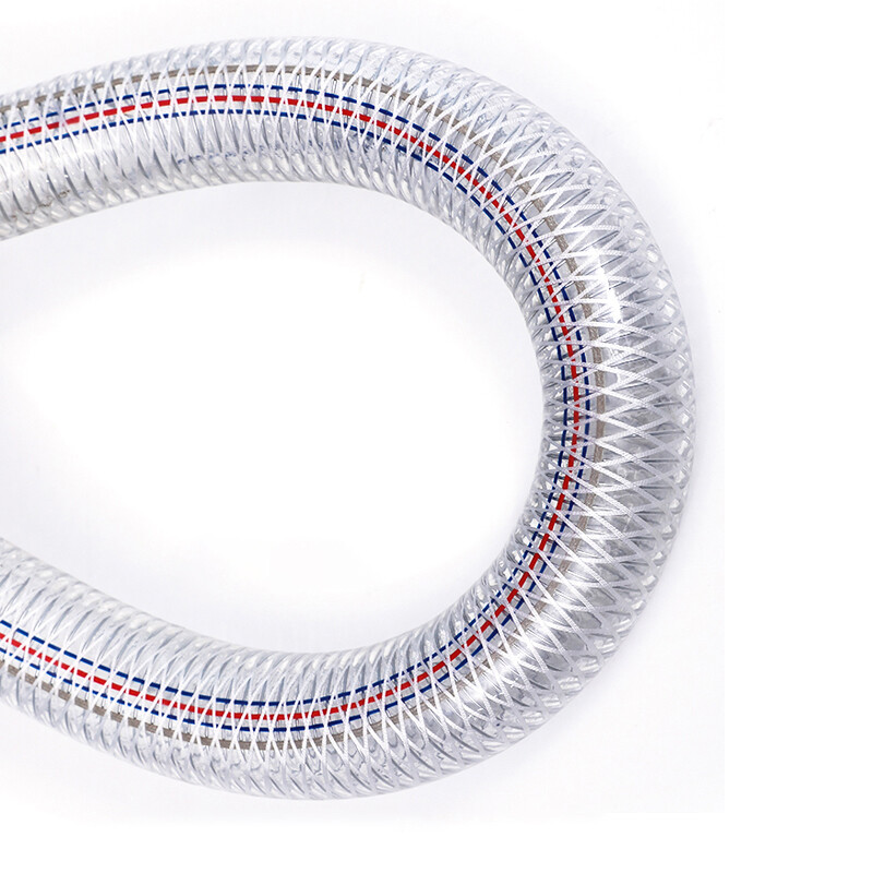 PVC HOSE Clear Flexible Reinforced Braided Pipe ID 10-102mm Oil /Water ...