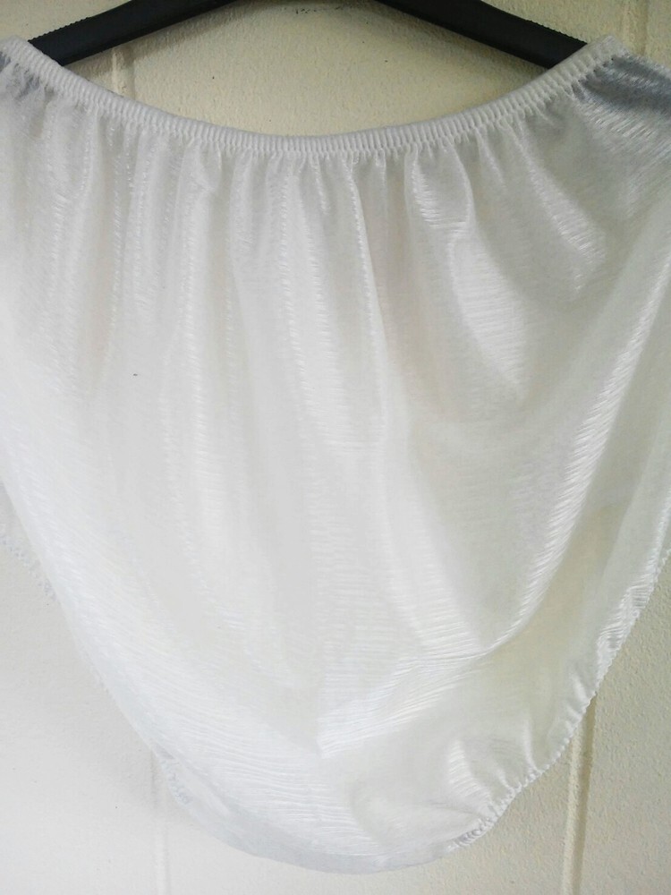 Vintage Panties White Underwear Sheer Sissy Brief Ny… - Gem