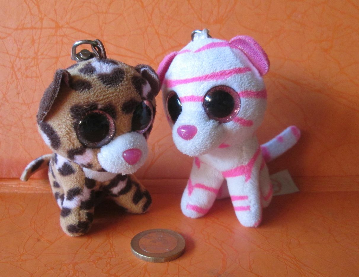 Ty Asia the Tiger + Ty Patches Keyring plush Keychain Clips Key | eBay