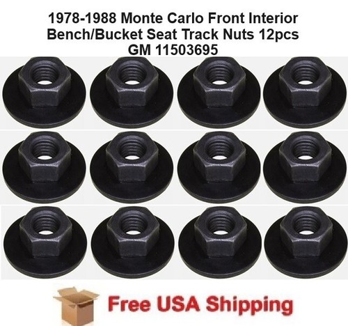 For 1978-1988 Monte Carlo Front Interior Bench/Bucket Seat Track Nuts ...