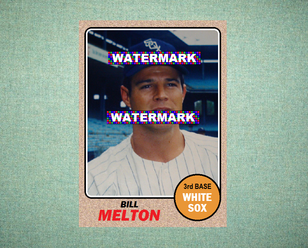 Bill Melton Chicago White Sox 1968 Style Custom Baseball Art Card | eBay