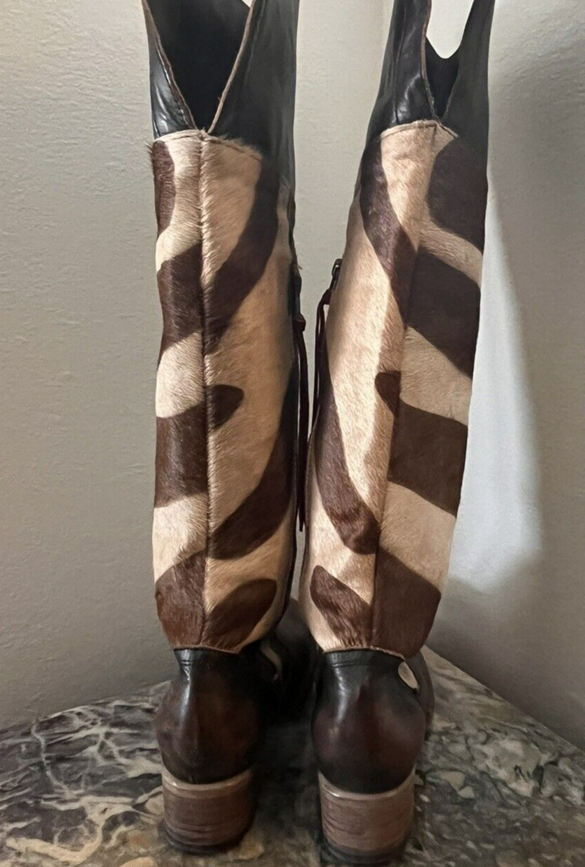 FREEBIRD Charlie Jungle Knee High BOOTS size 9 - Gem