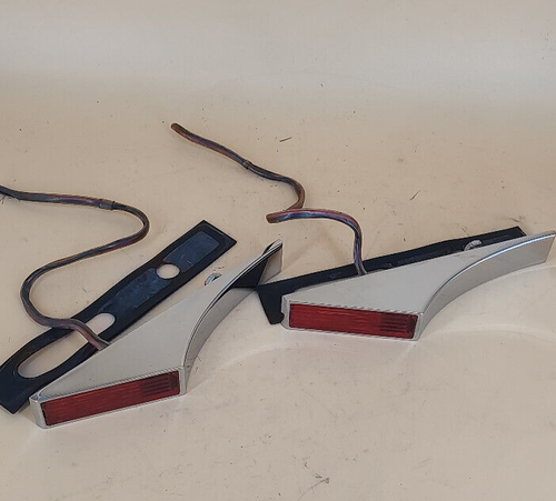Pair Harley Davidson Custom Chopper Fender Strut Side Marker Lights W ...