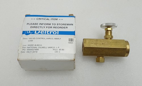 Deltrol F25b Pneu-trol Brass Needle Flow Control Valve | eBay UK