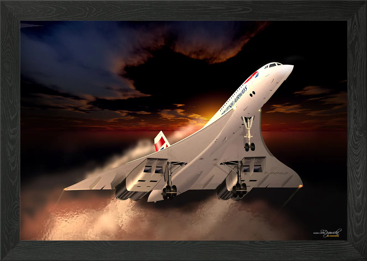 Concorde Framed Wall Art Poster Canvas Print Picture | eBay UK
