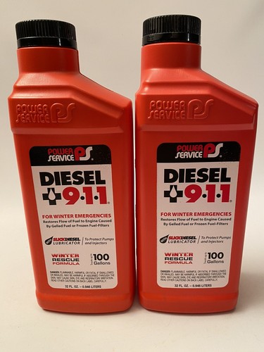 DIESEL 911 Fuel Anti-Freezer Power Service Winter Emergencies 8025 Cold ...