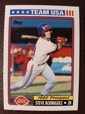 Steve Rodriguez "Prospect" 1992 Topps Dairy Queen Team USA Baseball #26 ...