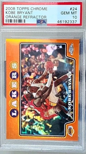 2008 Topps Chrome Orange Refractor Kobe Bryant w/ LeBron James /499 #24 ...