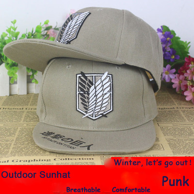 Anime Attack on Titan cotton baseball cap Sun hat cosplay gift Hip-hop ...