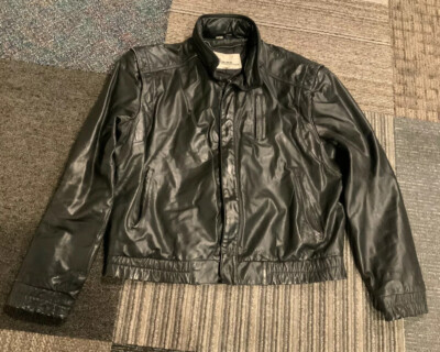 Vintage Wilson Suede And Leather Black Cafe Racer Bomber Size 44 | eBay
