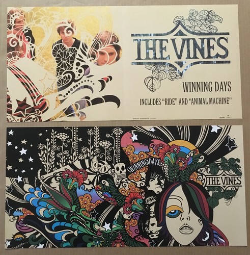 THE VINES Rare 2004 DOUBLE SIDED PROMO POSTER FLAT for Winning CD MINT ...