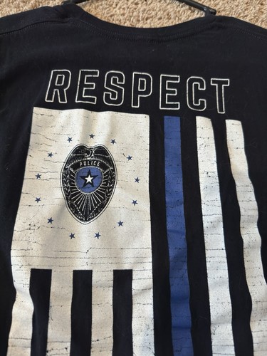 Howitzer Patriot Men’s Long Long Sleeve Shirt Size Large Thin Blue Line ...