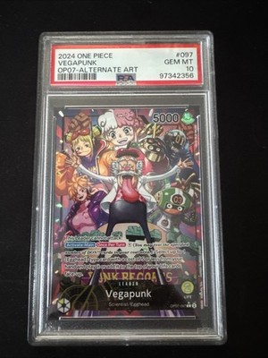 Vegapunk Alt Art Leader OP07-097, 500 Years Into the Future, PSA 10 | eBay