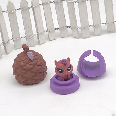 littlest pet shop LPS B21 Chipmunk Pinecone Nest & Nook ring Micro ...