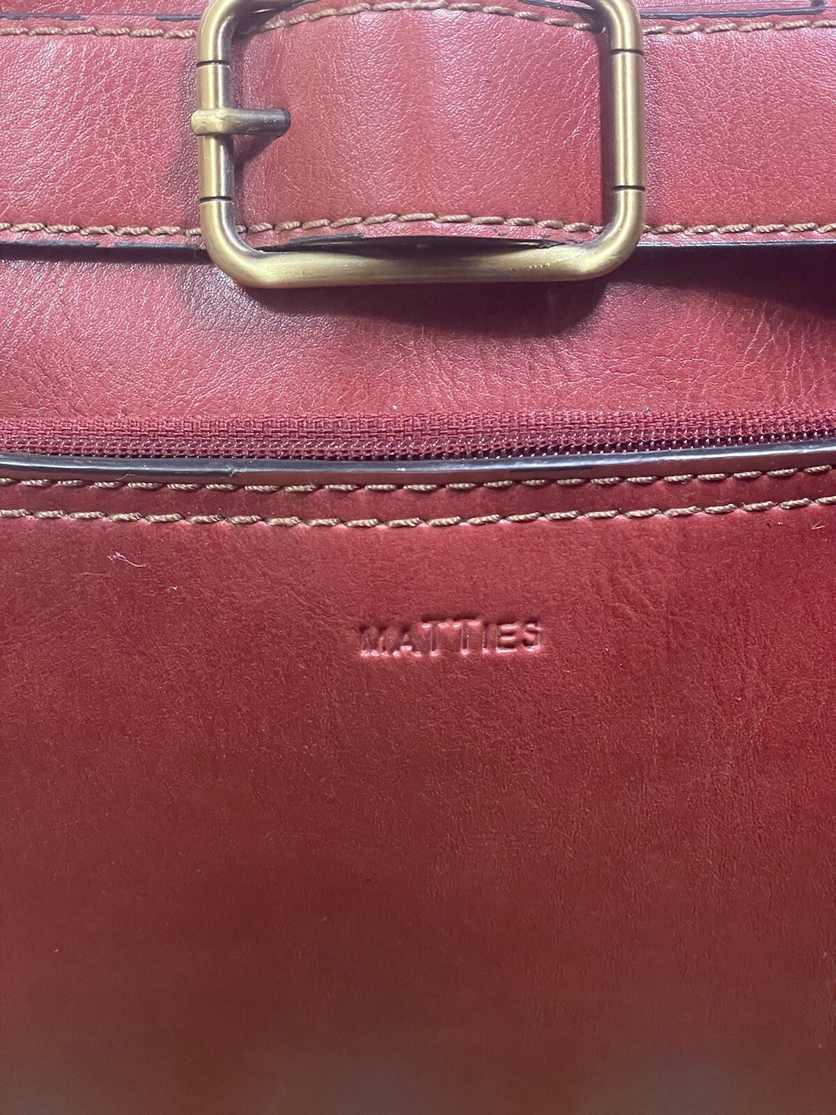 Matties Bag Spain HandBag Red Leather Bag | eBay