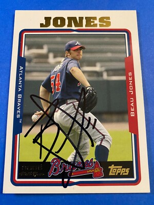 BEAU JONES 2005 TOPPS FACTORY SET ROOKIES AUTO SIGNED ATLANTA BRAVES ...