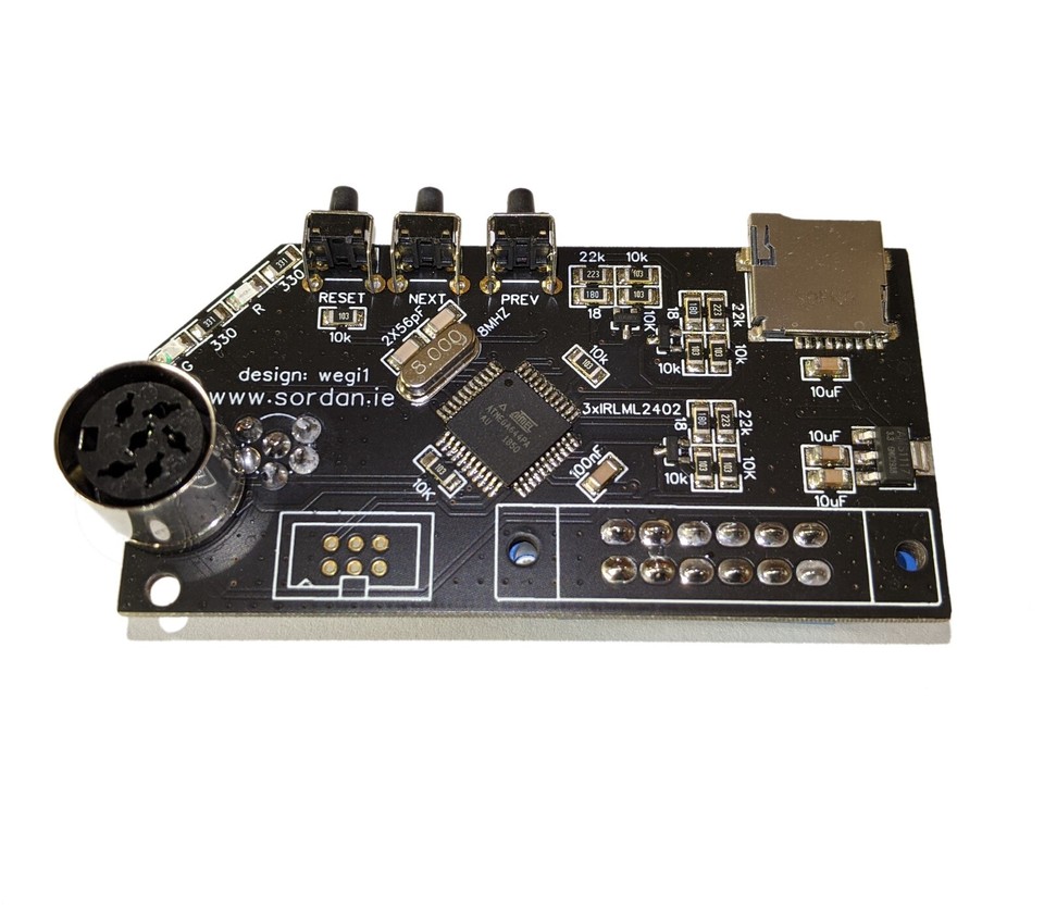 New SD2IEC Adapter SD Reader Commodore C64 C64C C64G ViC20 Serial Port ...