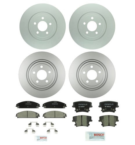 Bosch Front 345mm Rear 350mm Brake Kit Disc Rotors Ceramic Pads For AWD ...