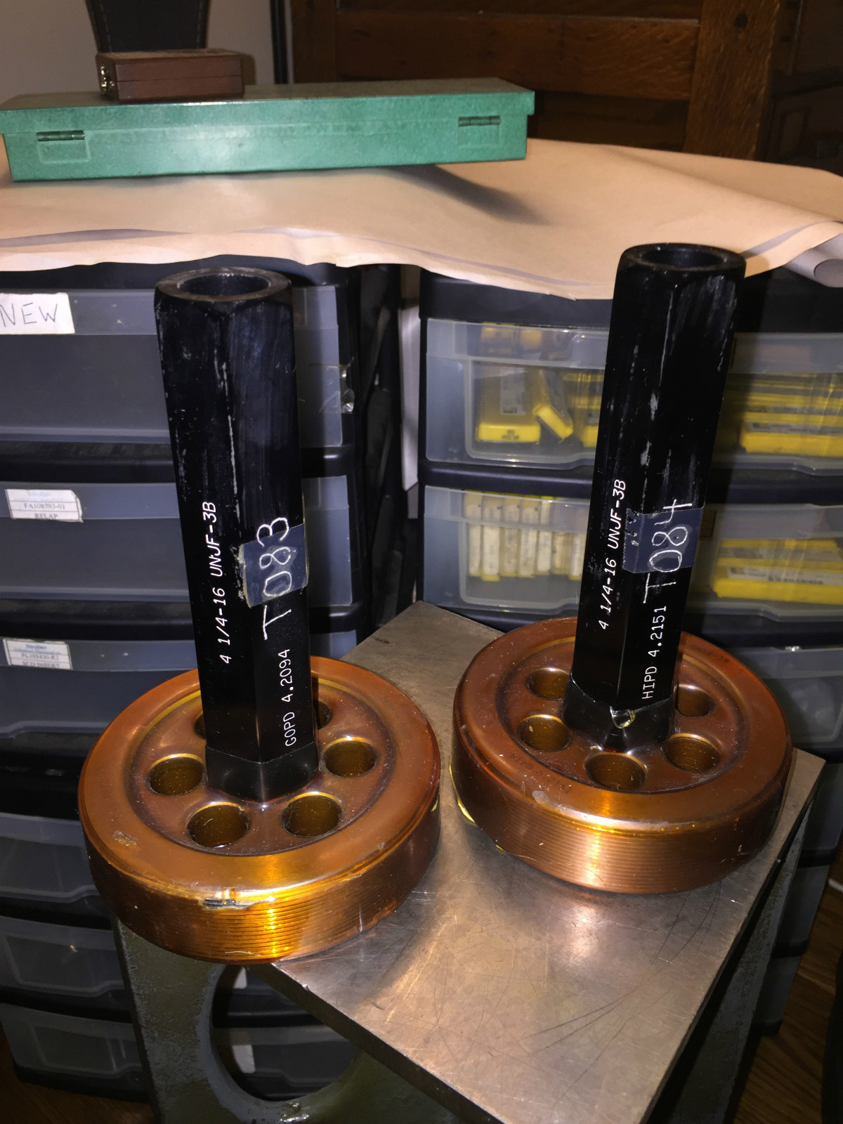 4 1/4-16 UNJF-3B GOPD 4.2094, & 4 1/4-16UNJF-3B HIPD 4.2151 THREAD PLUG ...