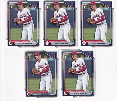 2024 Bowman DRAFT RYAN JOHNSON 5 CARD 1st BOWMAN ROOKIE RC Lot (X) | eBay