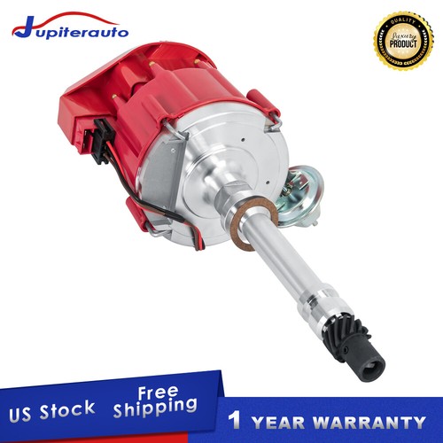 Racing HEI Distributor Red Cap Super Coil fit Chevy SBC 305/350/400 ...