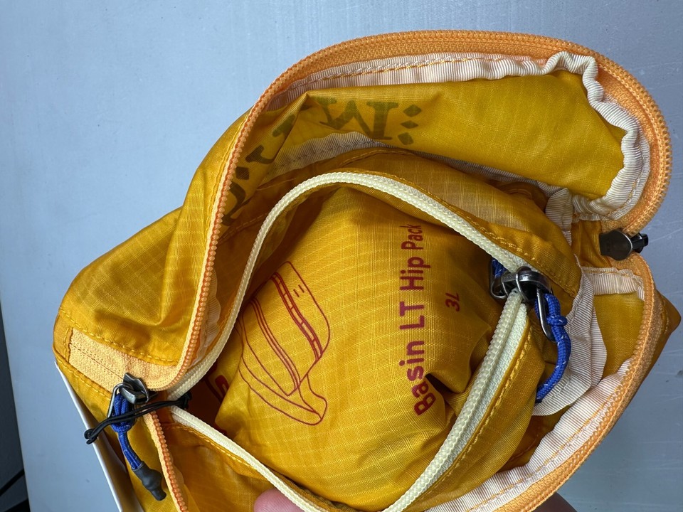 New Stio Basin LT Hip Pack Yellow One Size Belt Travel Bag Adjustable ...