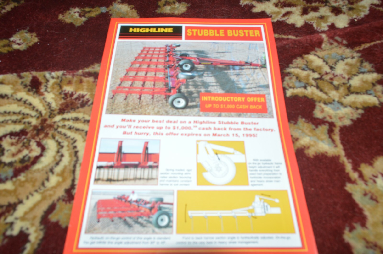 Highline Stubble Buster Brochure FCCA | eBay