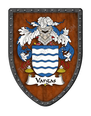 Vargas Custom Coat of Arms Spanish Hispanic Family Crest Shield SH503P ...