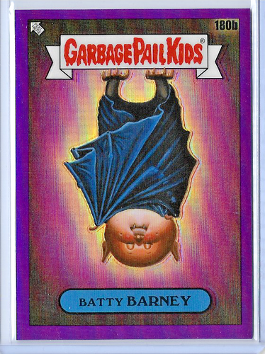 2022 TOPPS CHROME GARBAGE PAIL KIDS SERIES 5 PURPLE 180B BATTY BARNEY ...