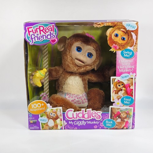 FurReal Friends Full Size Cuddles My Giggly Monkey Interactive Doll NEW ...