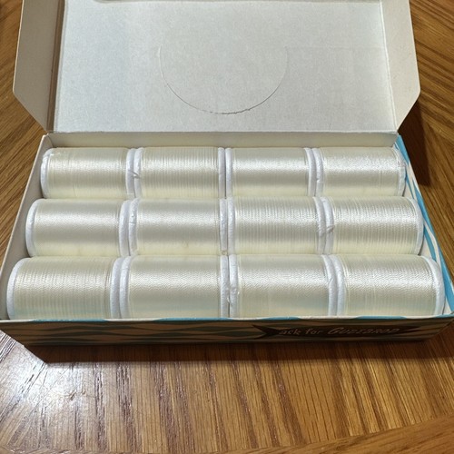 12 Spools Gudebrod Rod Building Fly Tying Thread 50 Yd Spool Size EE ...