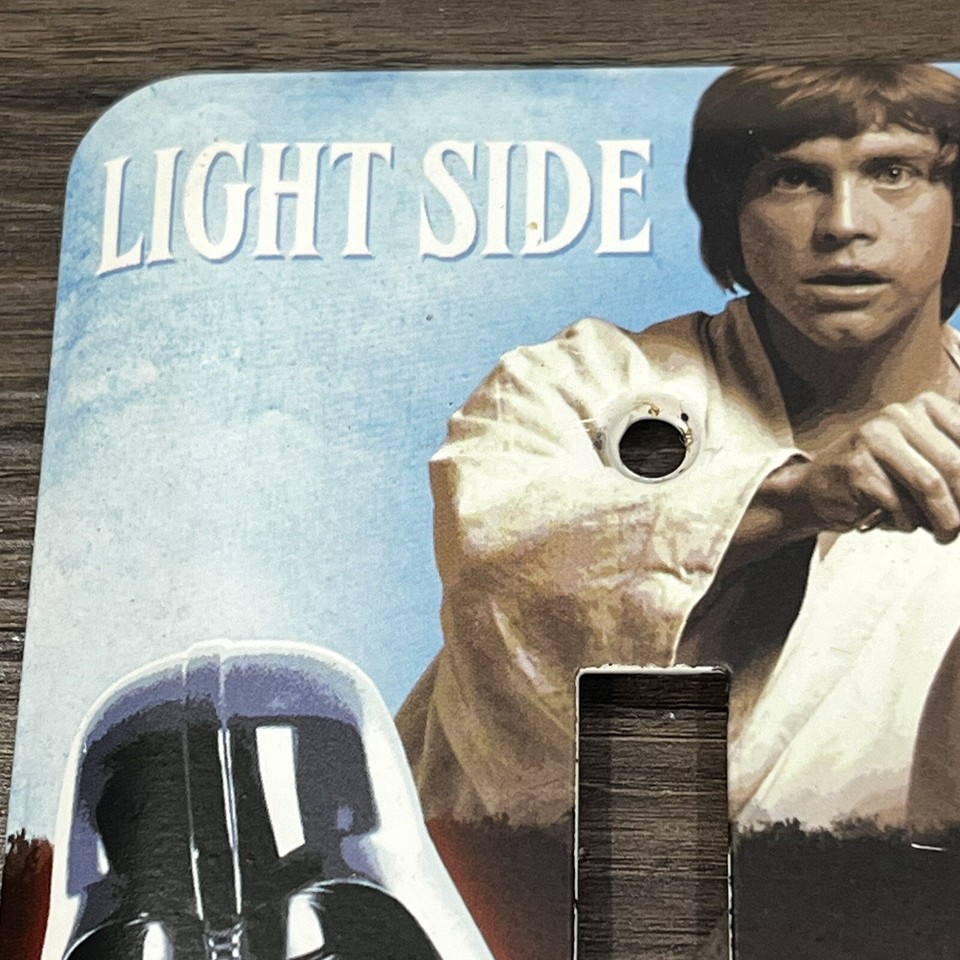 Star Wars Light Switch Cover Light Side Dark Side Darth Vader Luke ...