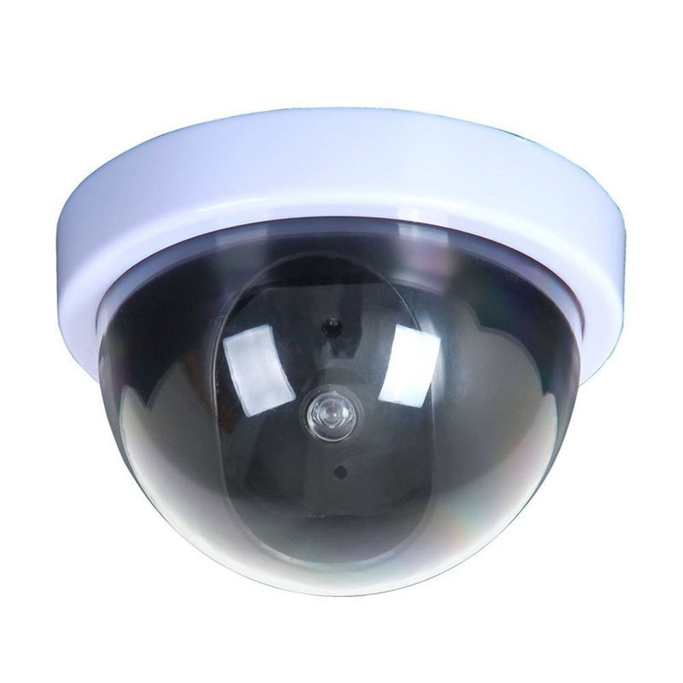 Dummy Dome Cctv Security Camera Flashing Led Indoor Outdoor Fake Cam ...