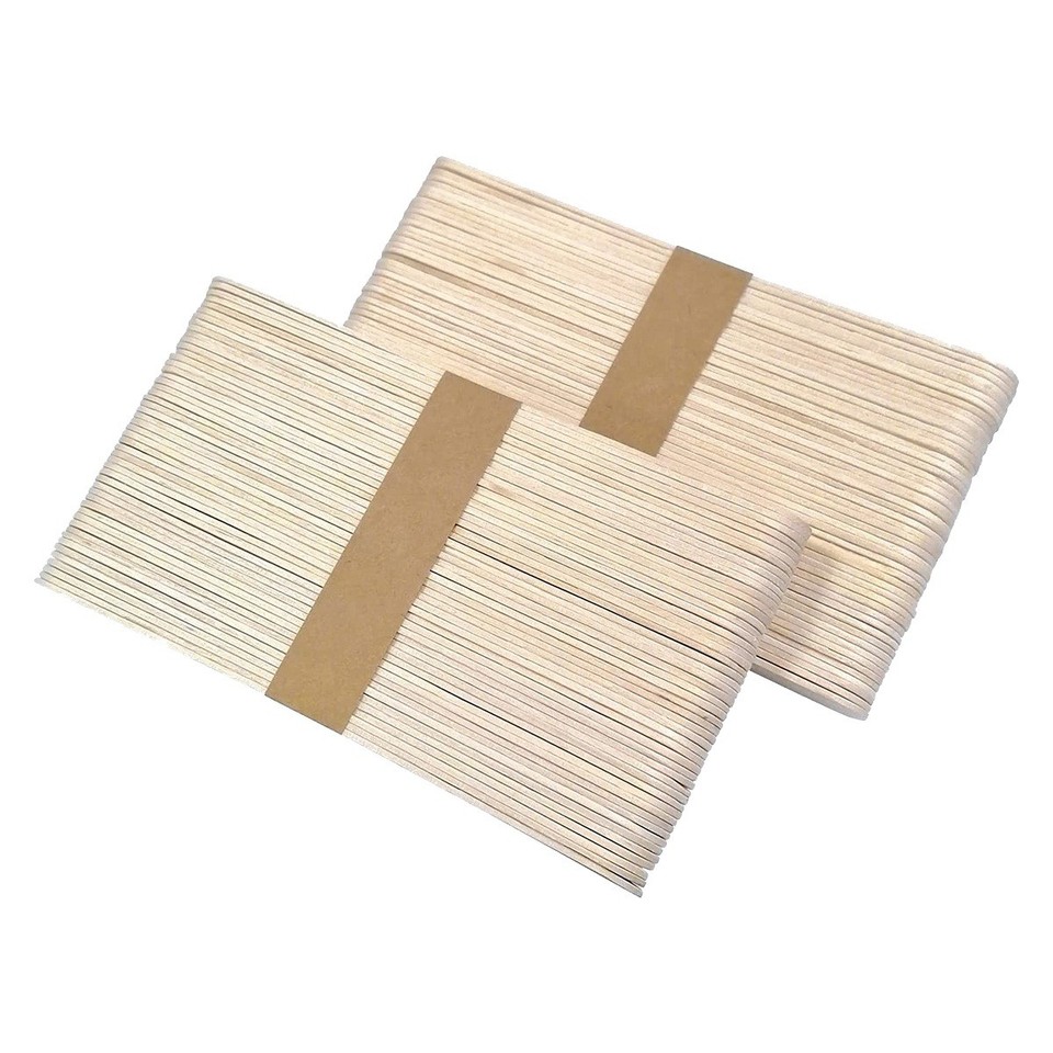 100Pcs Wooden Craft Craft Sticks Stick 6inch Long x 3/4inch Wide ...