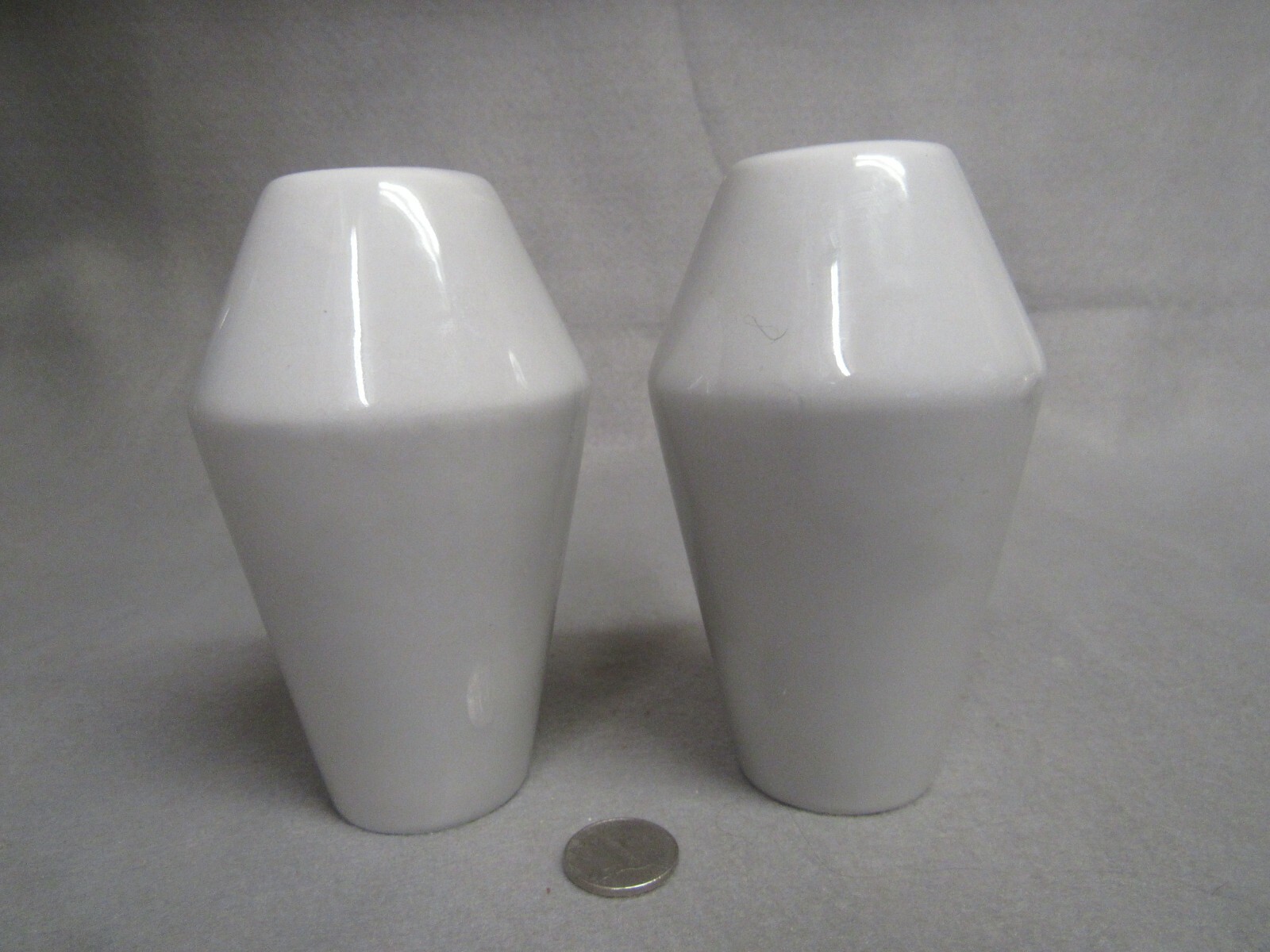 Vintage Grey Minimalist Cone Salt and Pepper Shakers Ceramic | eBay