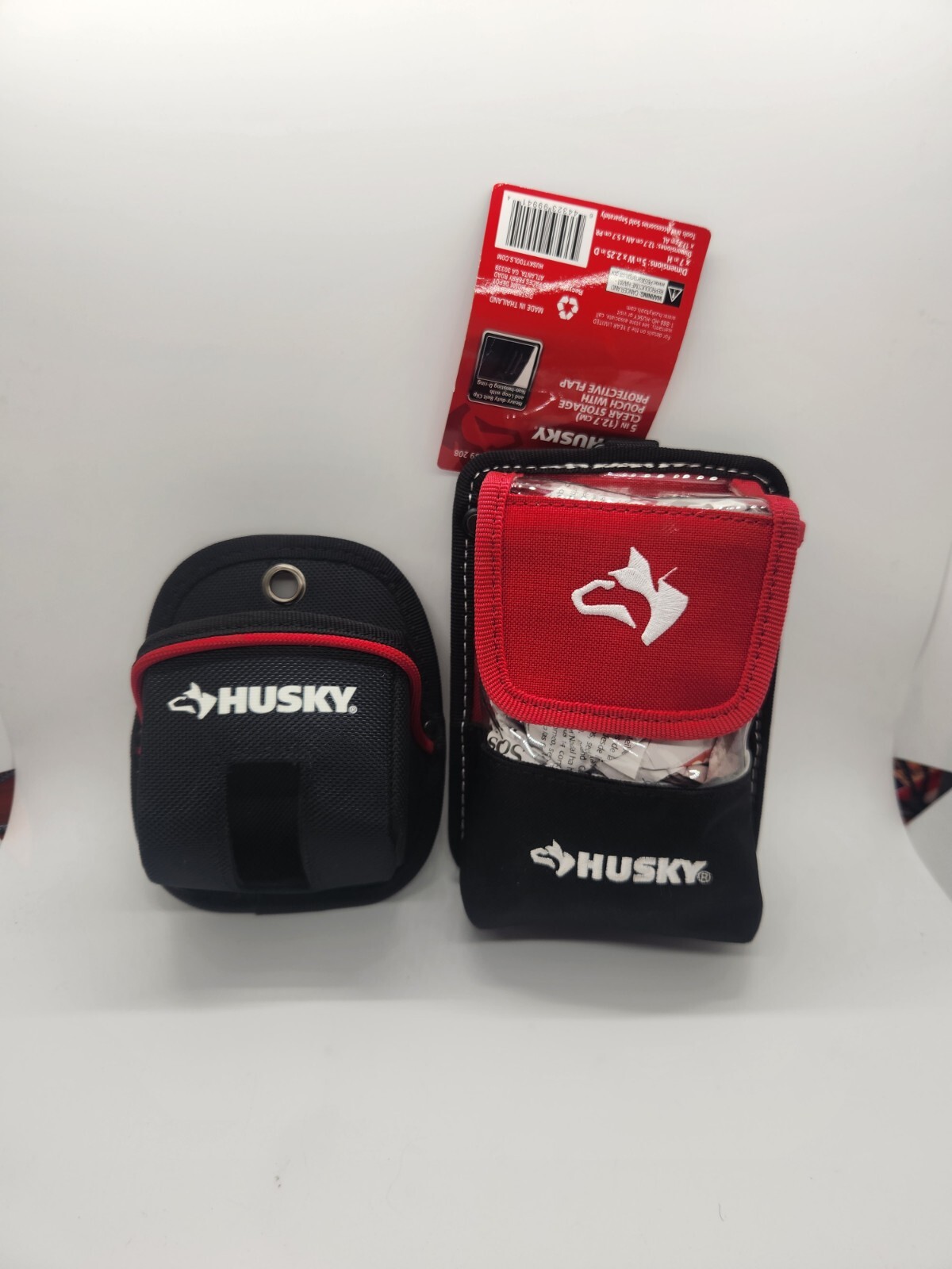 Lot Husky 5 in Clear Storage Pouch With Protective Flap Tape Measure ...