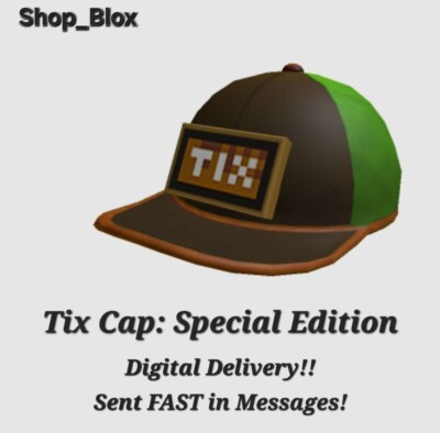 ROBLOX Hat Tix Cap: Special Edition RARE Toy Code ONLY! - (FAST ...